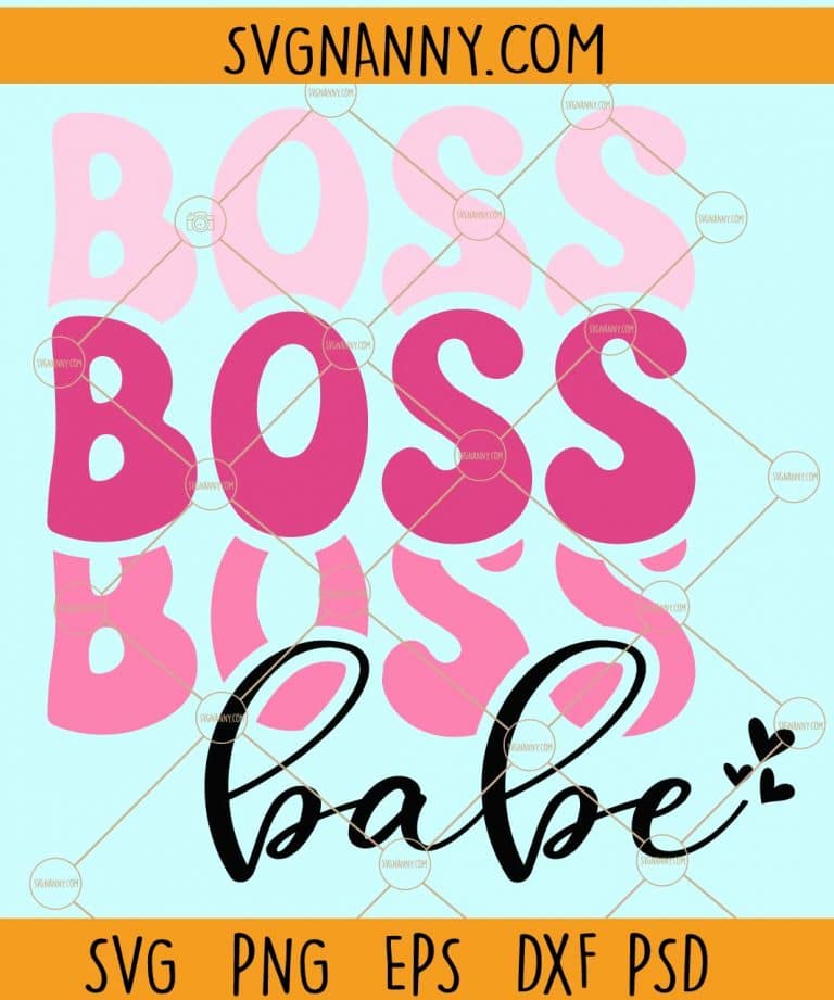 Boss babe retro svg, Girl power svg Boss Lady svg,Small business owner ...