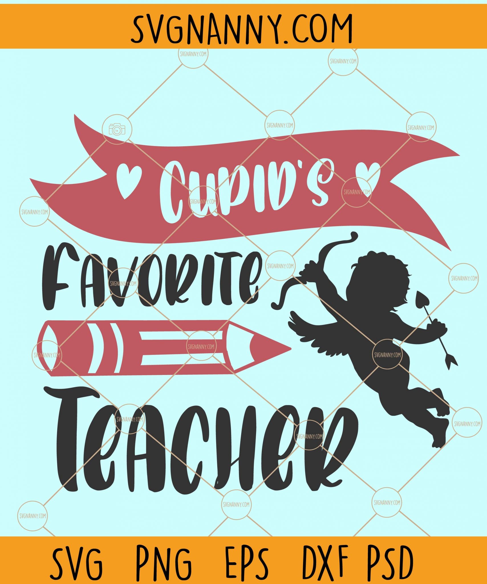 Cupid's favorite teacher svg, Teacher Valentines Day Svg, Best Teacher ...
