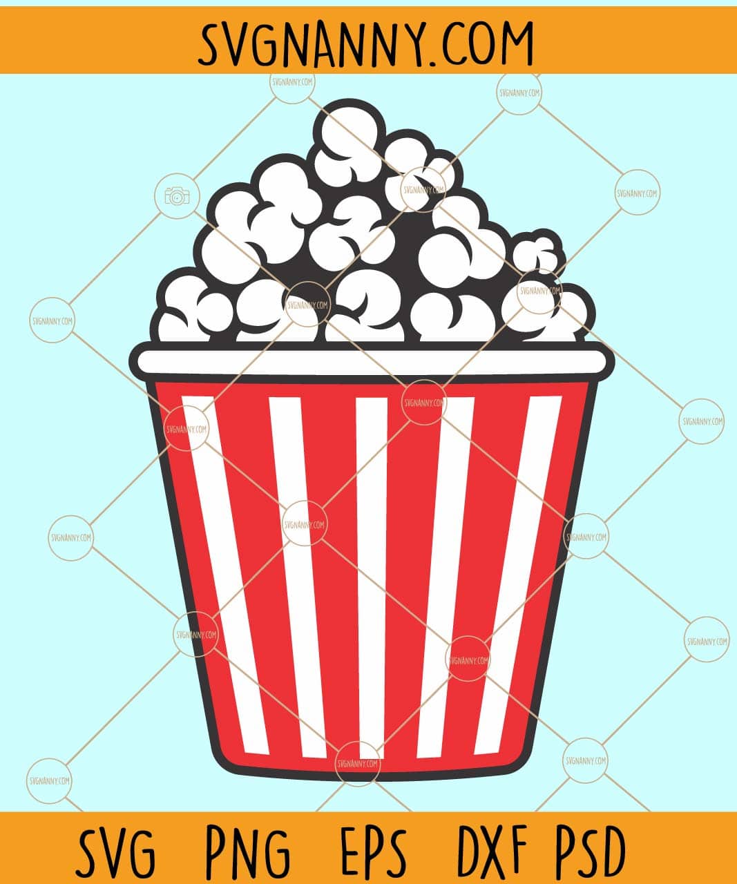 Popcorn Svg, Food Svg, Cinema Popcorn Svg, Hand Drawn Svg, Pop Art Svg ...